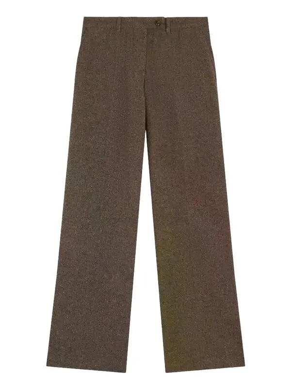 FORTELA Low Waist Wide Leg Trousers - Brown