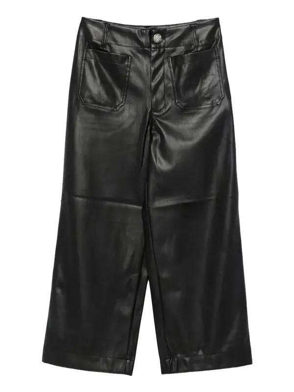 Dkny Belt-loop Zip-fastening Trousers - Black