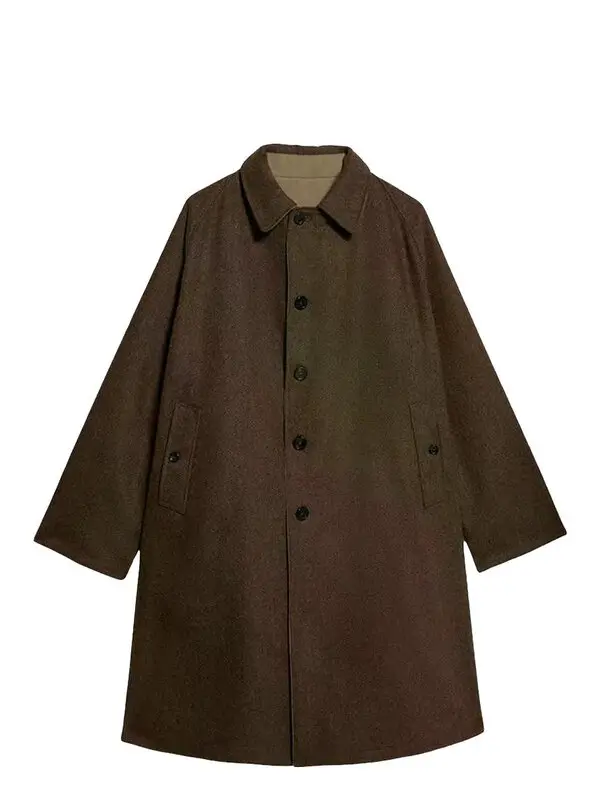 FORTELA Reversible Double-face Coat - Brown