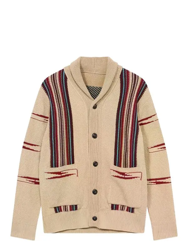 FORTELA Henryc Native-pattern Cardigan - Neutrals