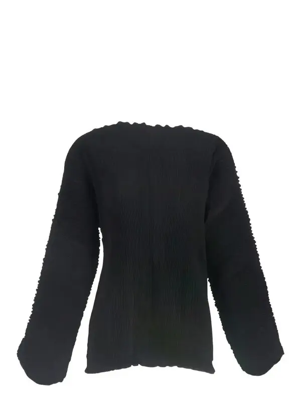 TOTEME Azores Pleated Sweater - Black