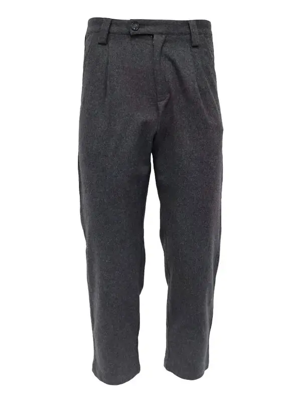 A.p.c. Renato Pleated Wool Trousers - Grey