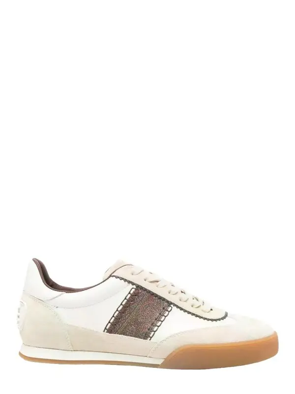 Etro Patterned Panel Sneakers - Neutrals