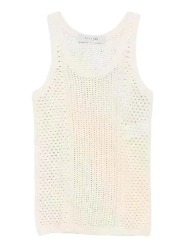 GOLDEN GOOSE Open-knit Vest - Neutrals