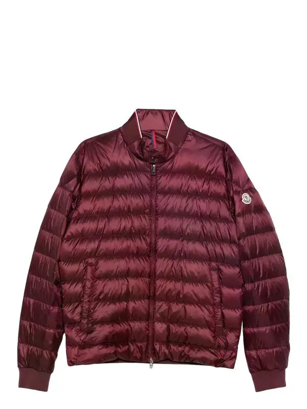 Moncler Logo-patch Quilted Jacket - Red