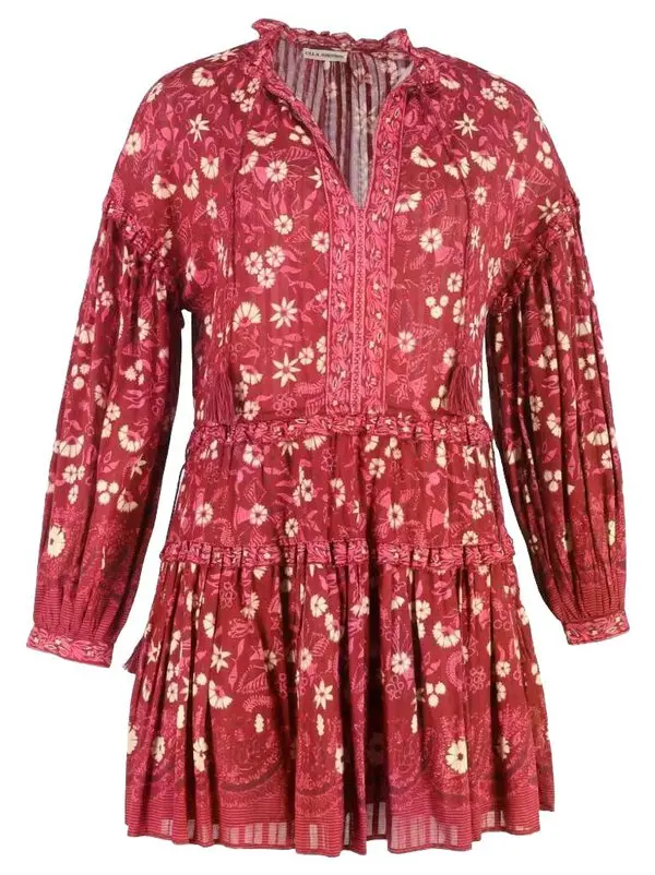 Ulla Johnson Floral-print Mini Dress - Red