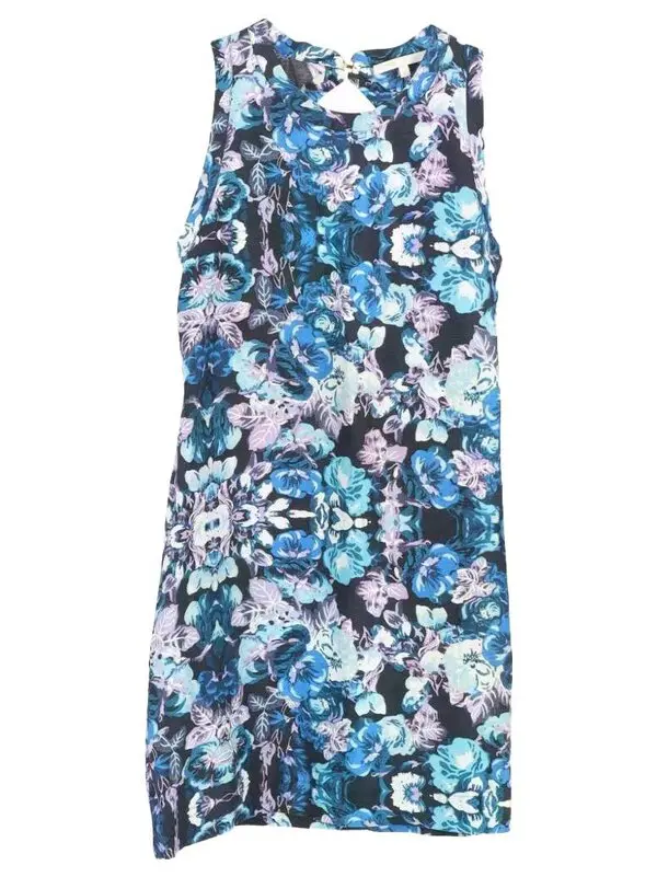 Maje Floral Sleeveless Dress - Blue