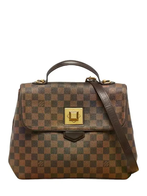 LOUIS VUITTON Bergamo Canvas Satchel - Brown