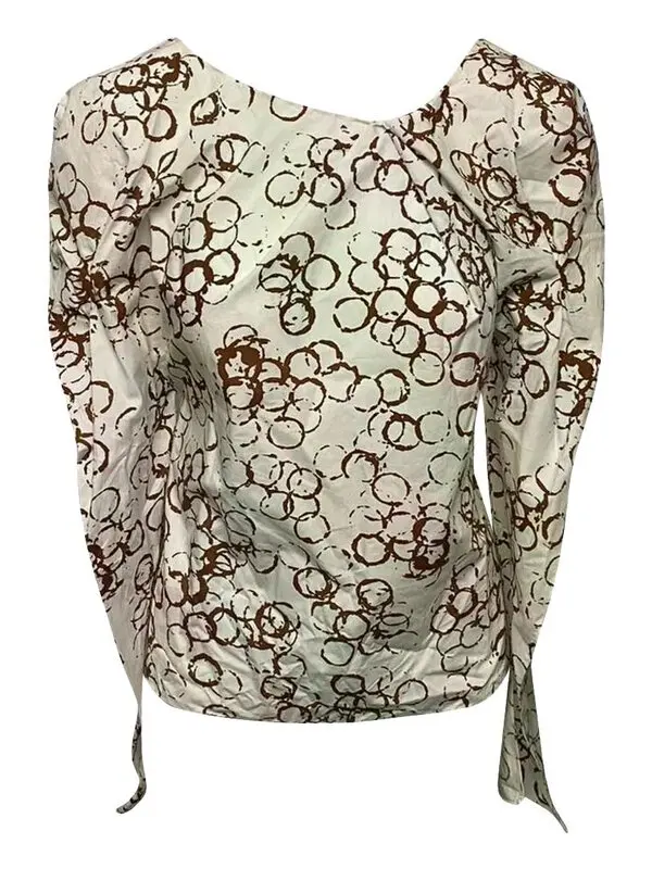 Marni Graphic-pattern Blouse - Neutrals