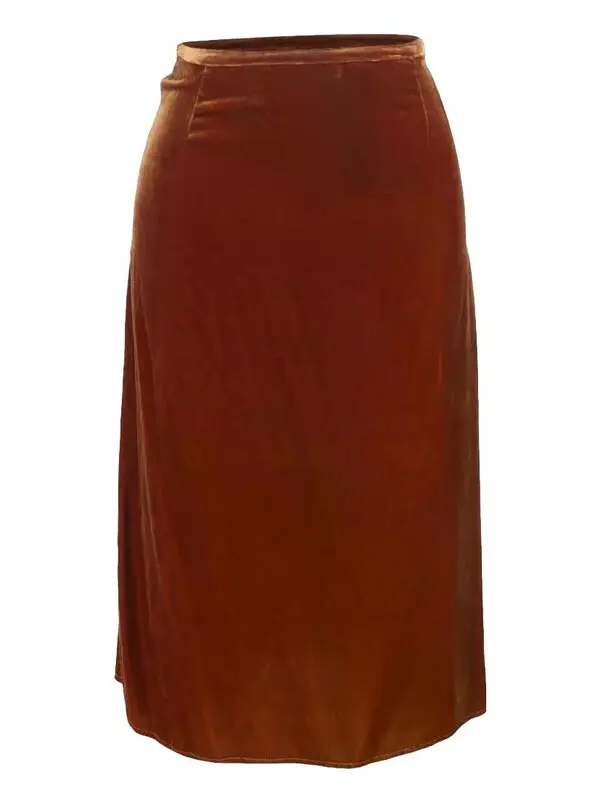 JOSEPH High-waist Velvet Skirt - Brown