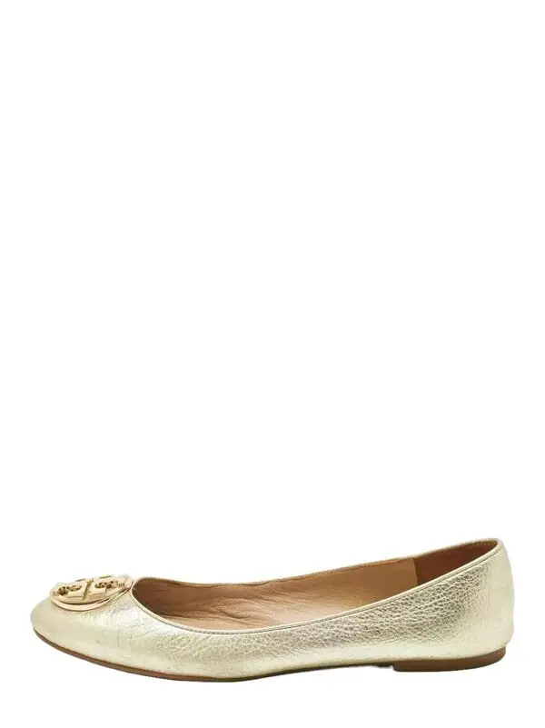 Tory Burch Patent-leather Ballet Flats - Gold