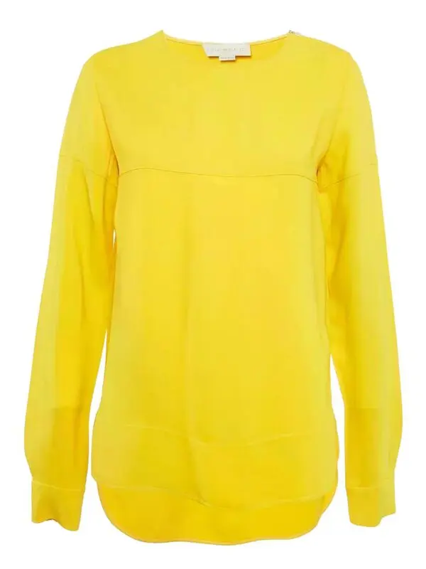 Stella McCartney Crepe-texture Blouse - Yellow