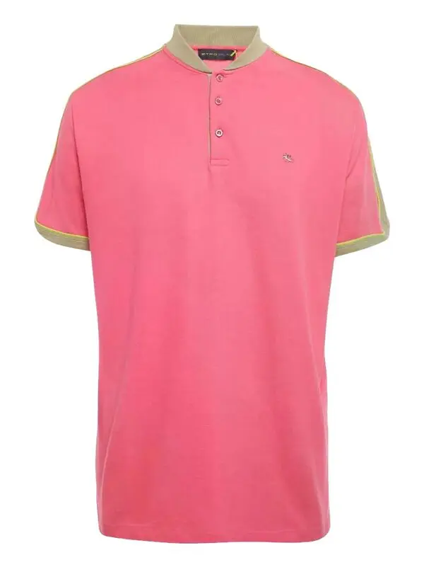 Etro Cotton Logo Polo Shirt - Pink