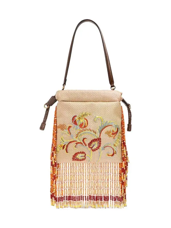 Etro Kalispera Embroidered Tote Bag - Neutrals