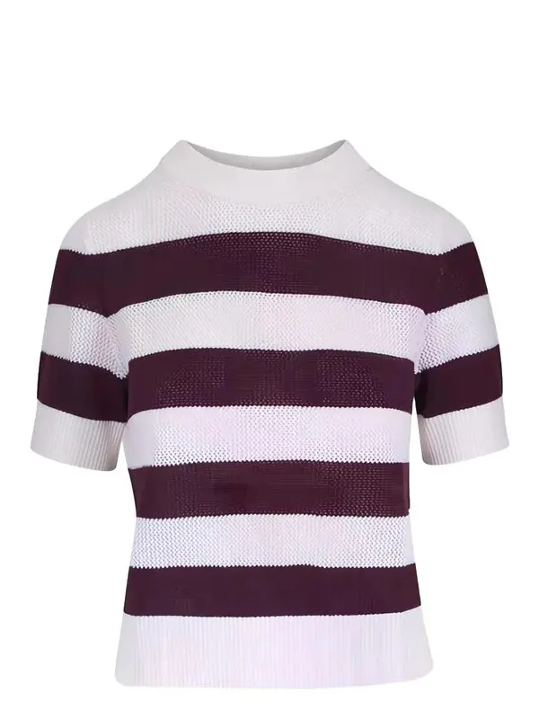 Akris Striped Crew-neck T-shirt - White