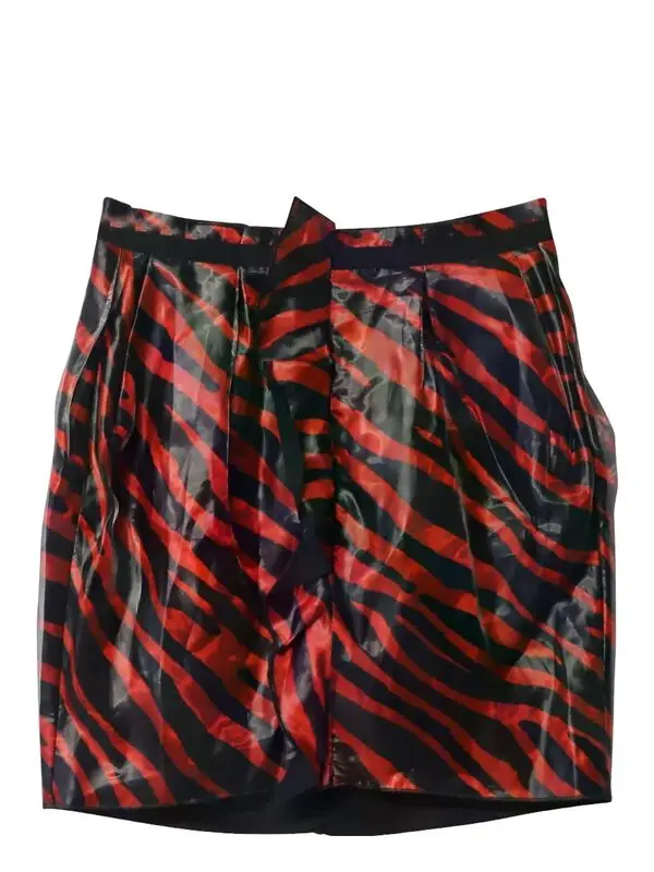ISABEL MARANT VINTAGE Yelena Animal-print Mini Skirt - Red