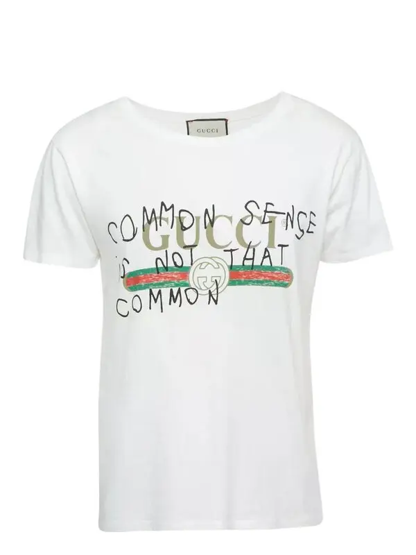Gucci Cotton Printed T-shirt - White