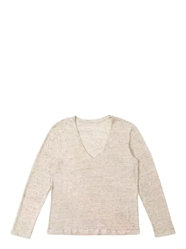 FORTELA Long-sleeve V-neck T-shirt - Grey