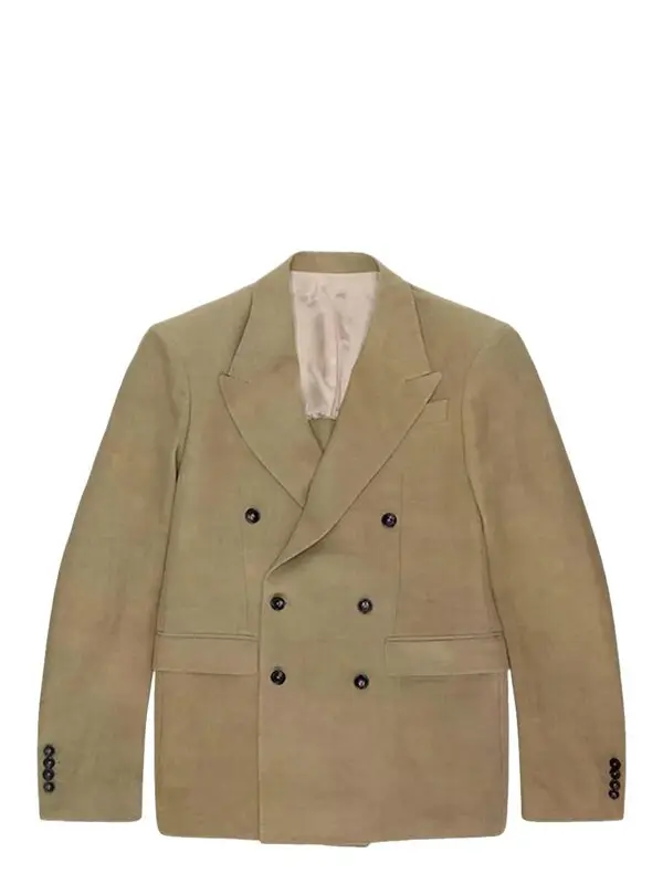 FORTELA Flapped Double-breasted Jacket - Neutrals