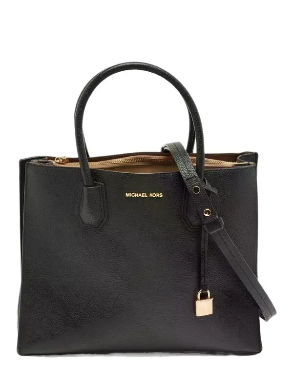 Michael Kors Mercer Leather Tote Bag - Black