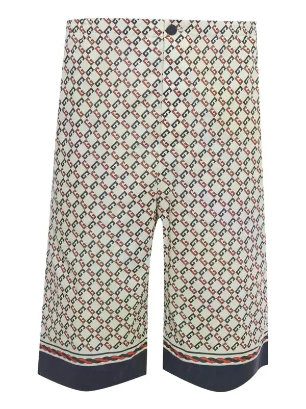 Gucci Gg Print Shorts - Neutrals