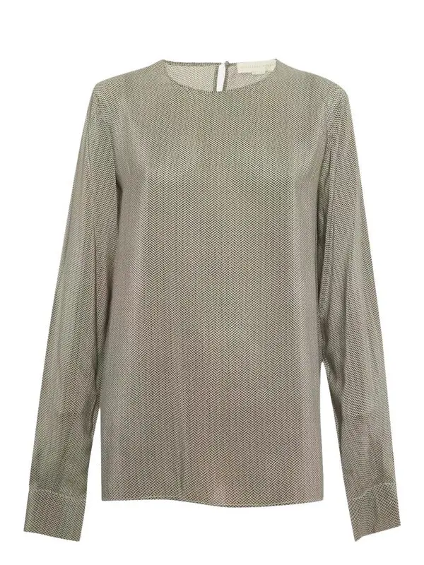 Stella McCartney Weave-like Silk Top - Neutrals