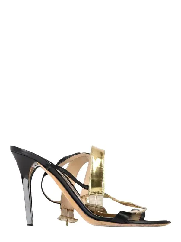 JIMMY CHOO T-strap Heeled Sandals - Black