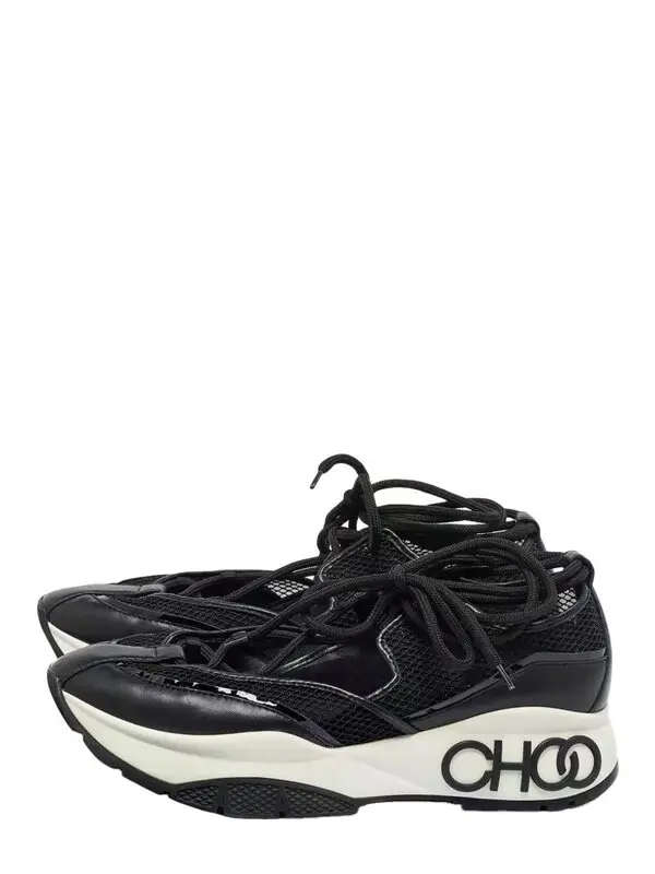 JIMMY CHOO Logo-detail Sneakers - Black