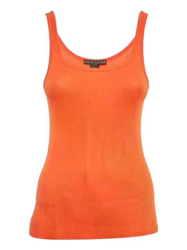 Polo Ralph Lauren Rib-knit Sleeveless Top - Orange