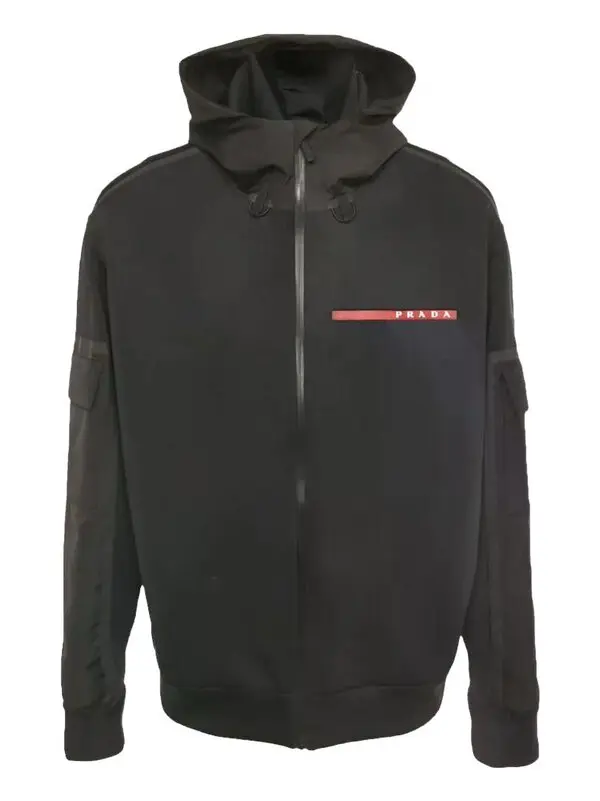 Prada Zip-fastening Hooded Jacket - Black