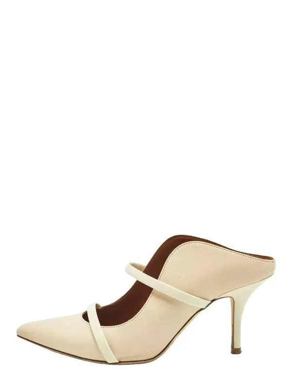 MALONE SOULIERS Maureen Strap Leather Mules - Neutrals