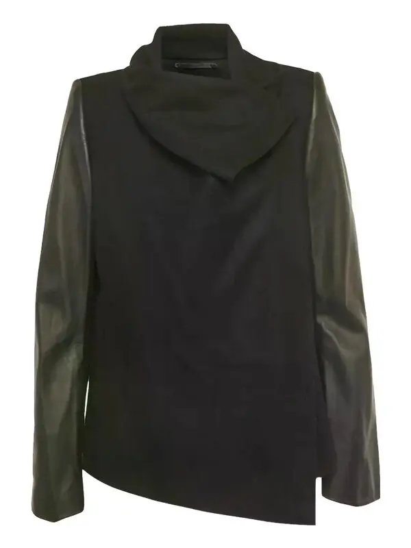 ALLSAINTS Leather-sleeves Jacket - Black