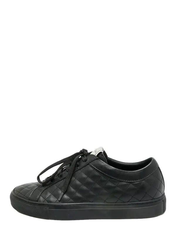 LE SILLA Quilted Leather Sneakers - Black