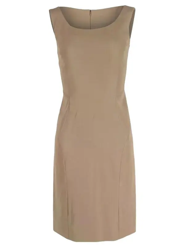 Alberta Ferretti Vintage Sleeveless Shift Dress - Neutrals