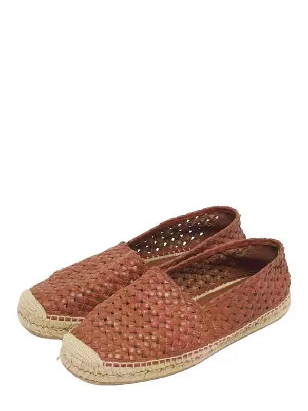 Dolce & Gabbana Woven Leather Espadrilles - Brown