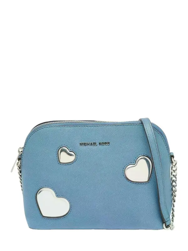 Michael Kors Heart-motif Leather Crossbody Bag - Blue