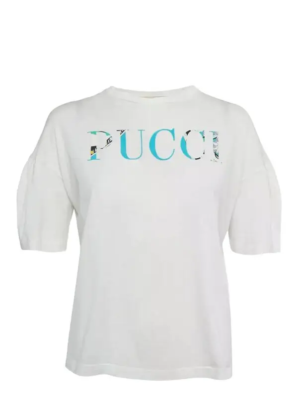 Emilio Pucci Logo Cotton T-shirt - White