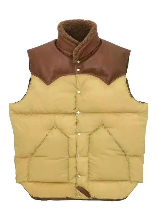 FORTELA Shearling-collar Gilet - Neutrals