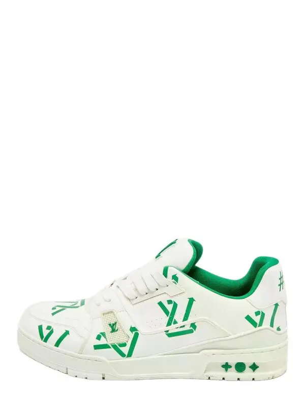 LOUIS VUITTON Leather Logo Sneakers - White