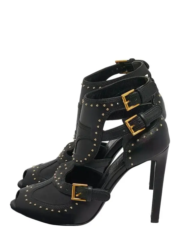 Alexander McQueen Studded Buckle-strap Sandals - Black