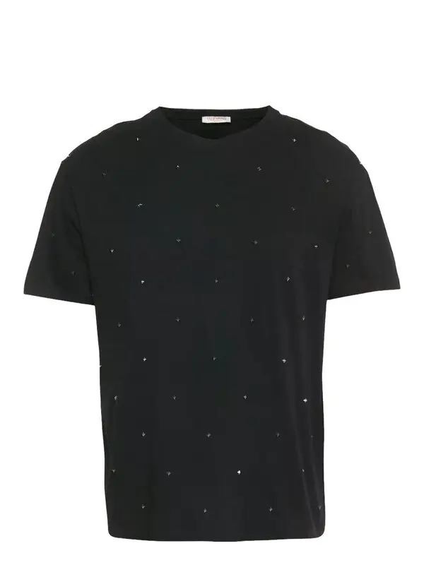 Valentino Garavani Pyramid-stud T-shirt - Black