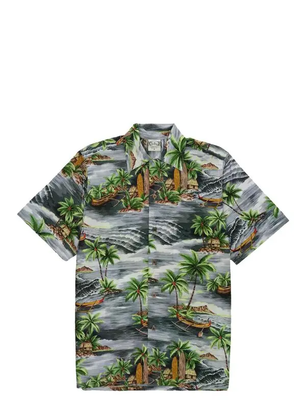 FORTELA Outrigger Printed Shirt - Blue