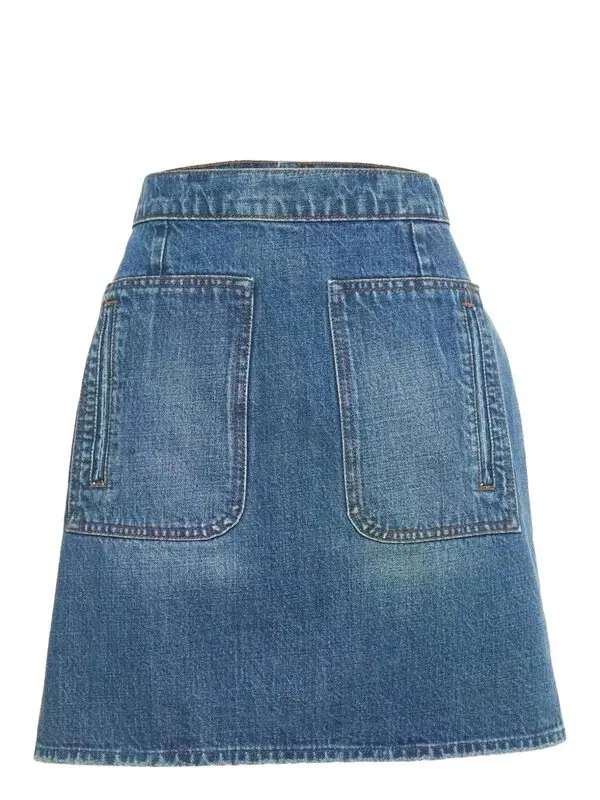 Zadig&Voltaire Cotton Pocket Skirt - Blue