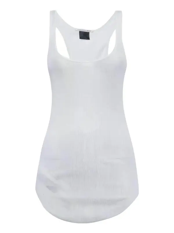 ISABEL MARANT VINTAGE Vintage Ribbed-knit Tank Top - White