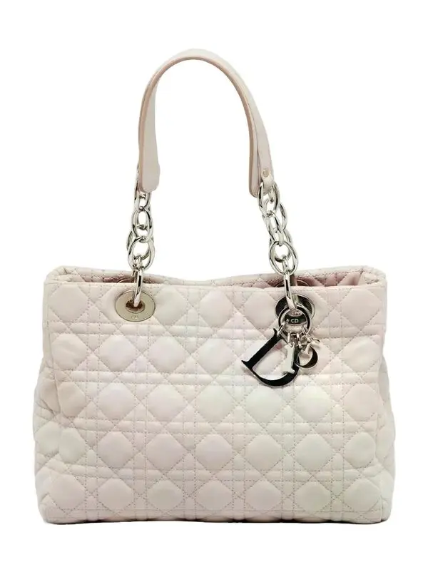 Dior Cannage Charms Shoulder Bag - Neutrals
