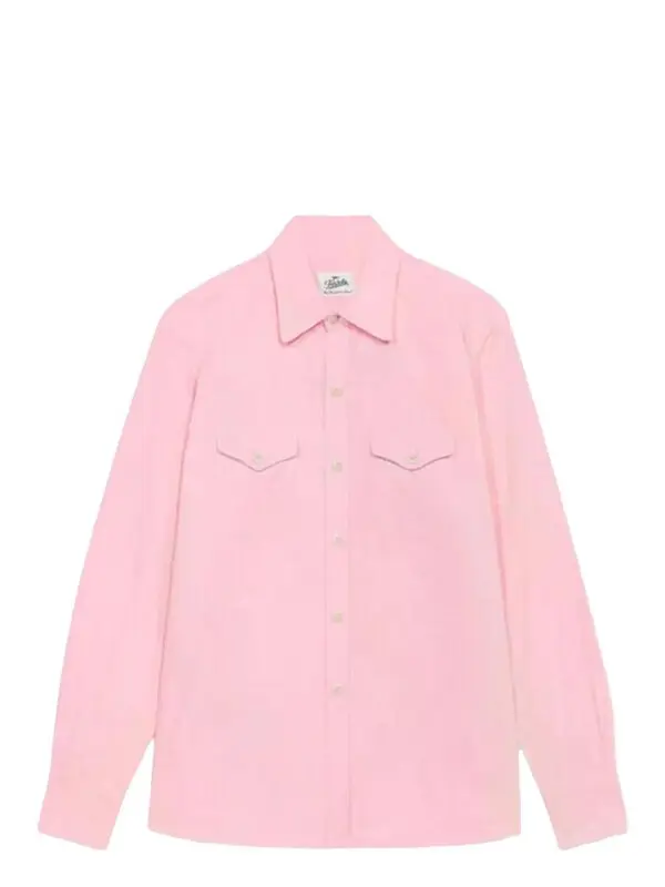 FORTELA Tex2 Yokes Patch-pockets Shirt - Pink