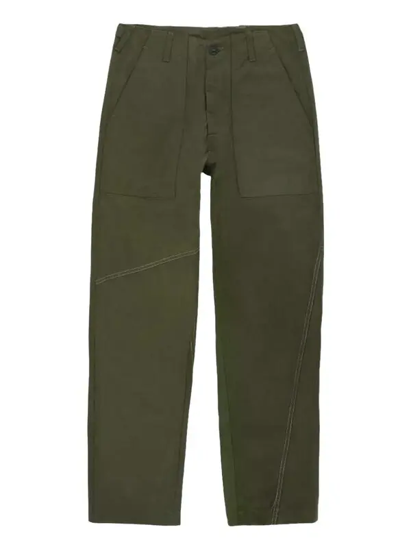 FORTELA Patch-pocket Trousers - Green