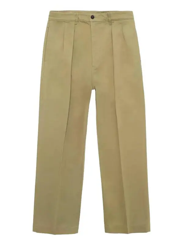FORTELA Double-pleated Trousers - Neutrals