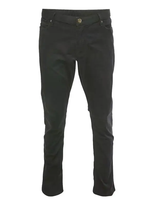 Emporio Armani Button Trousers - Blue