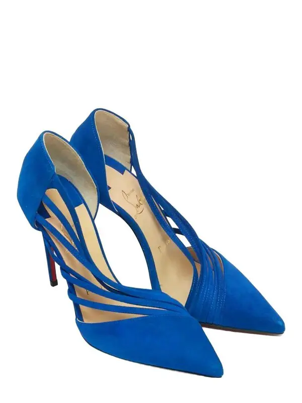 CHRISTIAN LOUBOUTIN Antinorina Pointed-toe Pumps - Blue